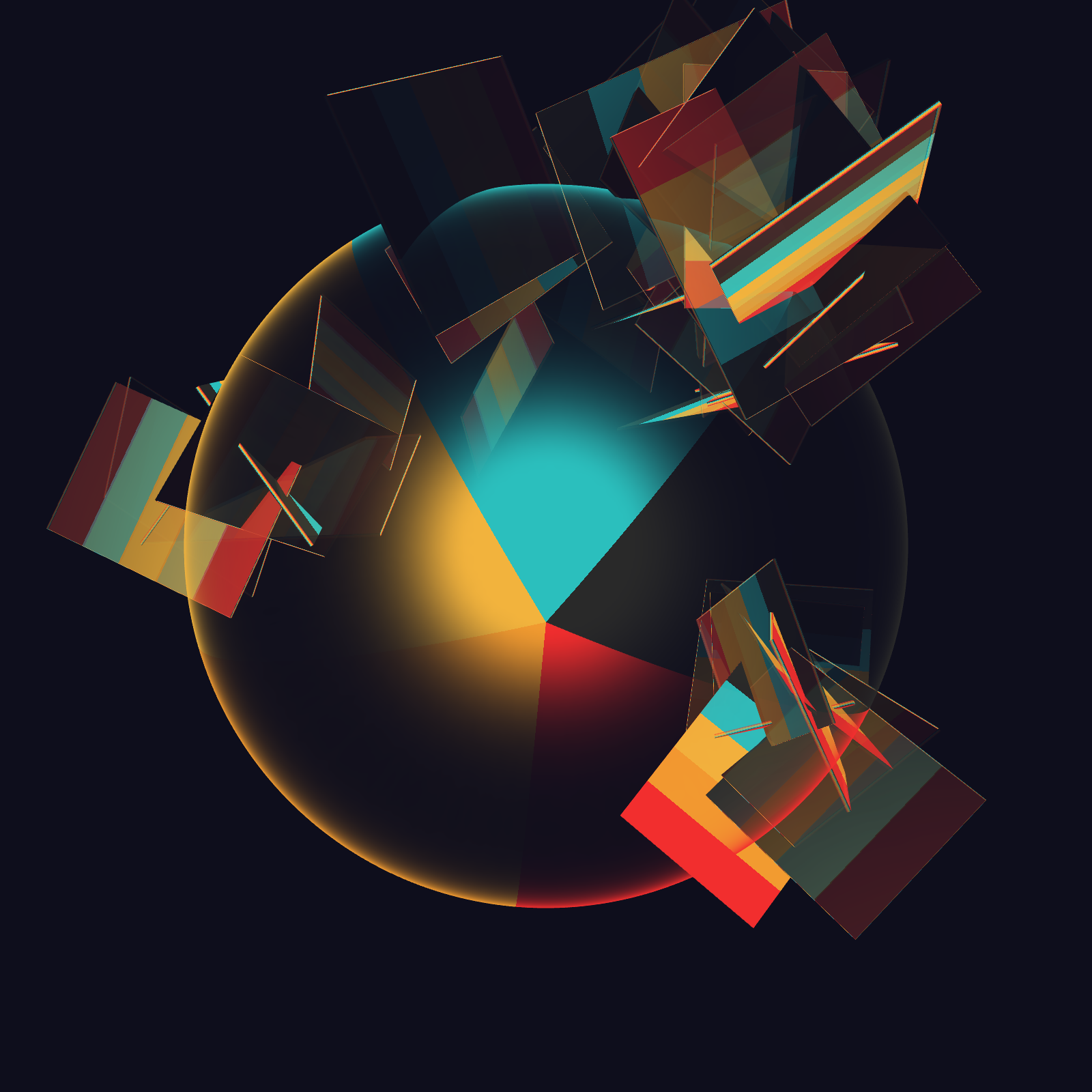 fxhash — Composition with Sphere