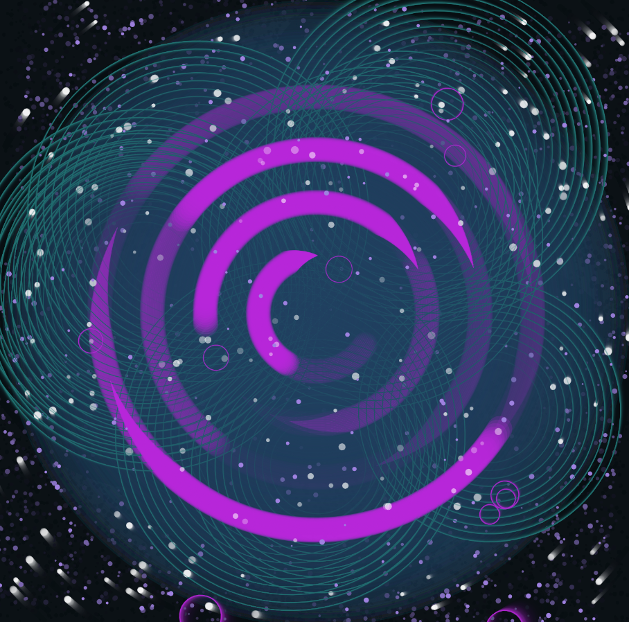 Celestial Frost Arcs: A Dance of Cosmic Energy — fxhash